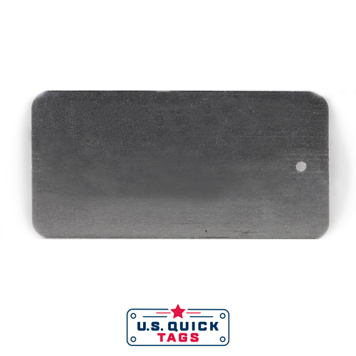 Aluminum Blank Metal Tag - .032" x 2" x 4" - One Hole – US Quick Tags